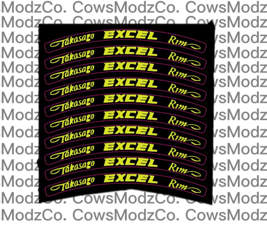 Excel Wheel Stickers – CowsModz
